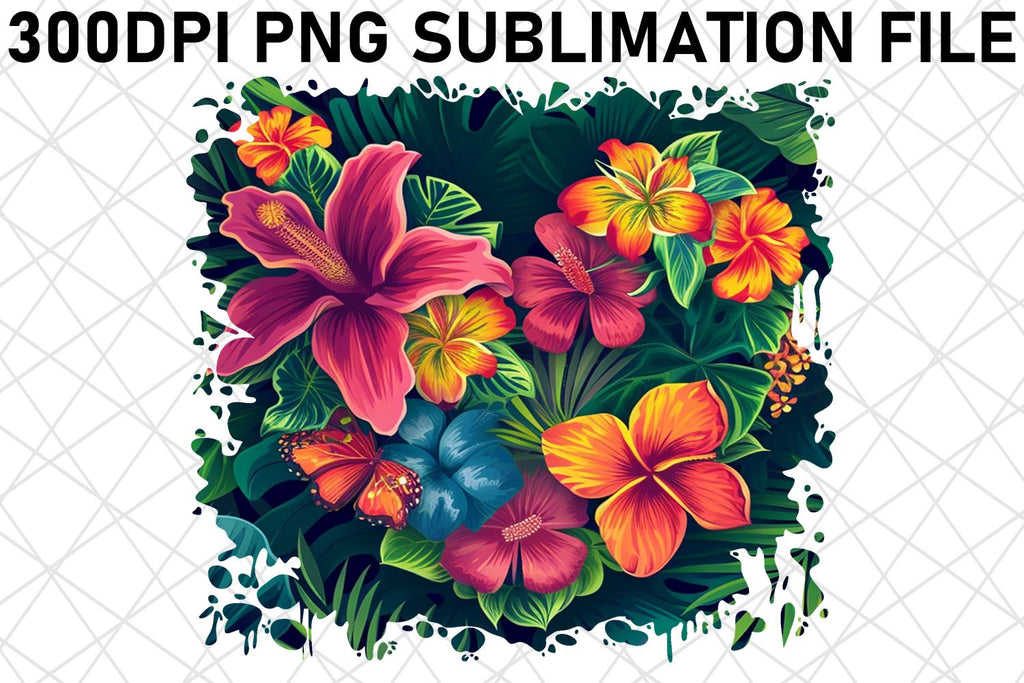 Vibrant Bloom Sublimation PNG - So Fontsy