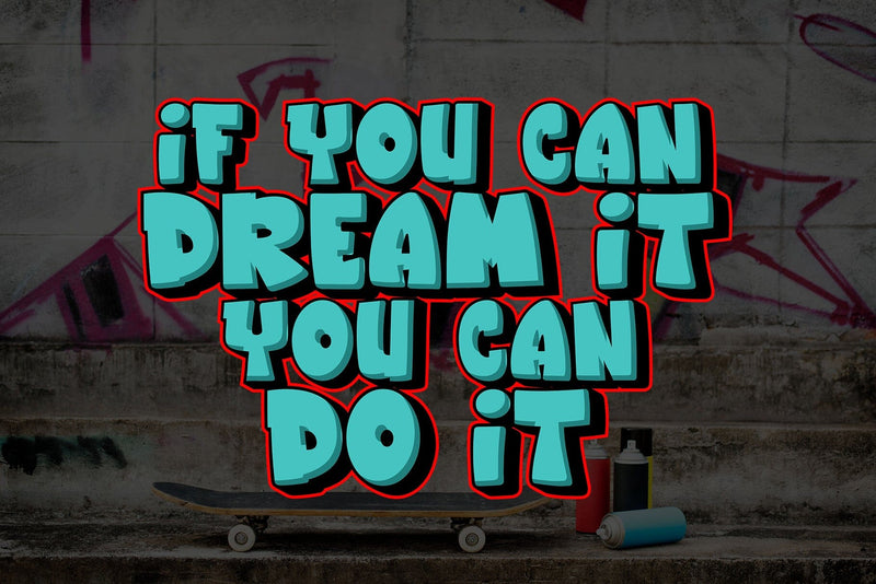 Vibrant Graff - Layered Graffiti Font - So Fontsy