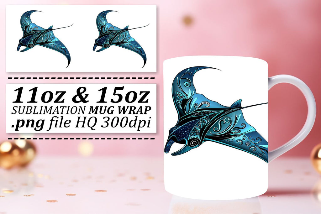 Vibrant Marine Life Sublimation Art, Coastal Ocean Fish Sublimation ...