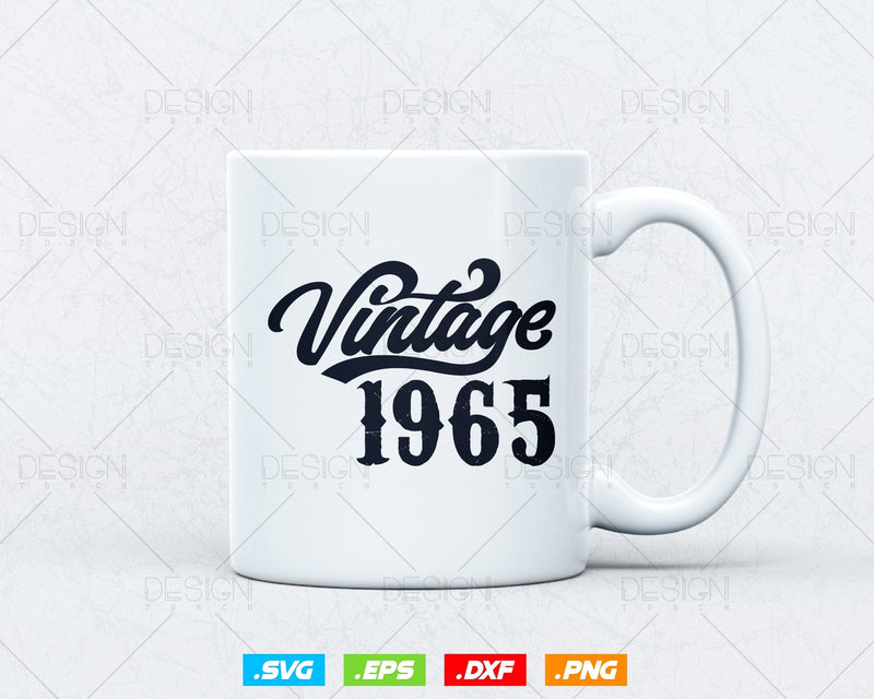 Vintage 1965 Birthday Svg Png, 59th Birthday Svg, Vintage 1965 Shirt ...