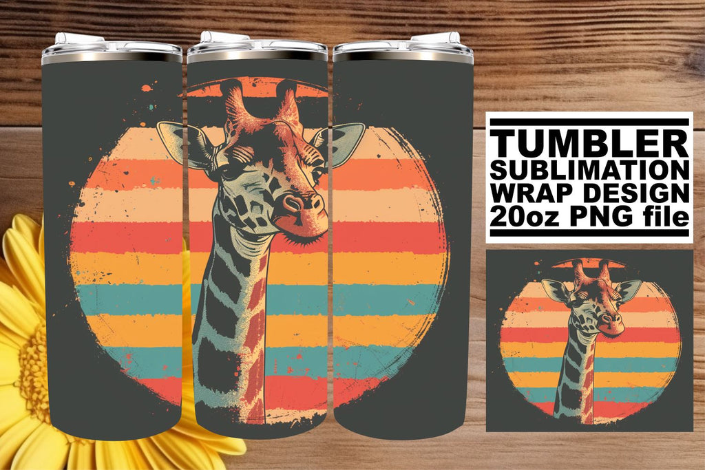 Vintage Animal Kingdom Tumbler Wrap, Retro Sublimation Design, 20oz ...