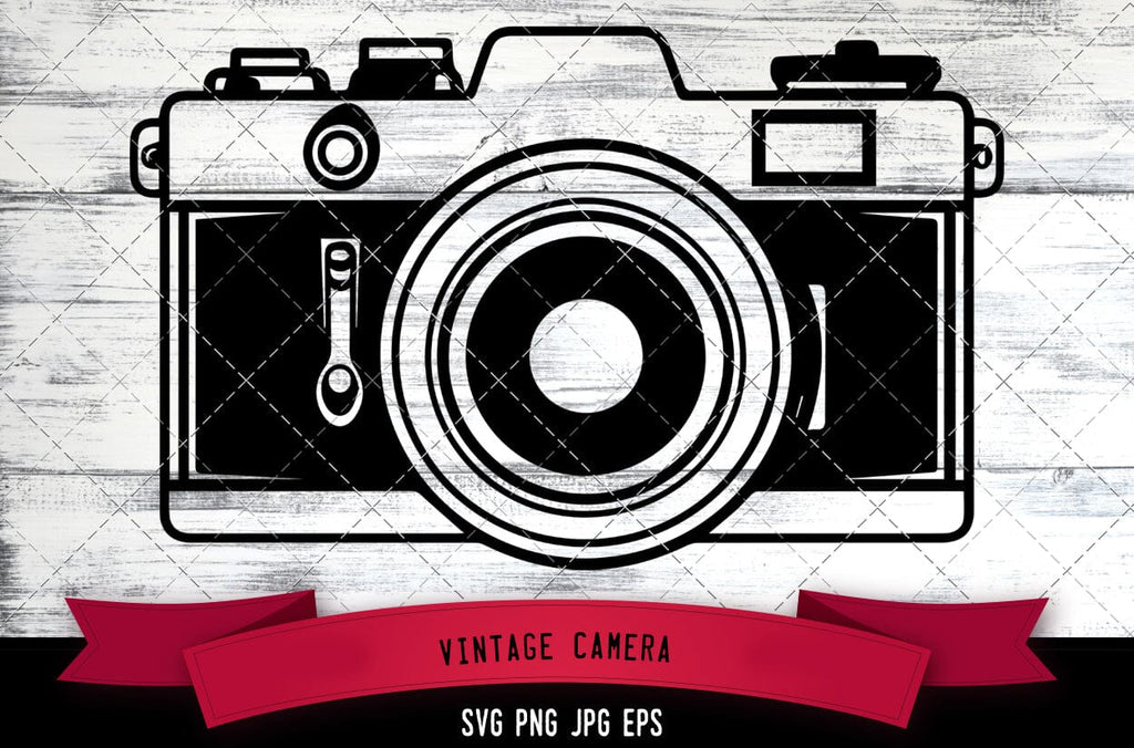 Vintage Camera SVG, Photography SVG - So Fontsy