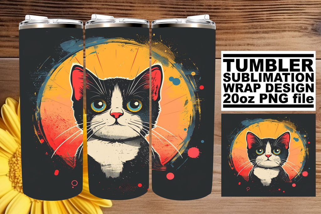 Vintage Critters Tumbler Wrap, Retro Sublimation Design, 20oz ...