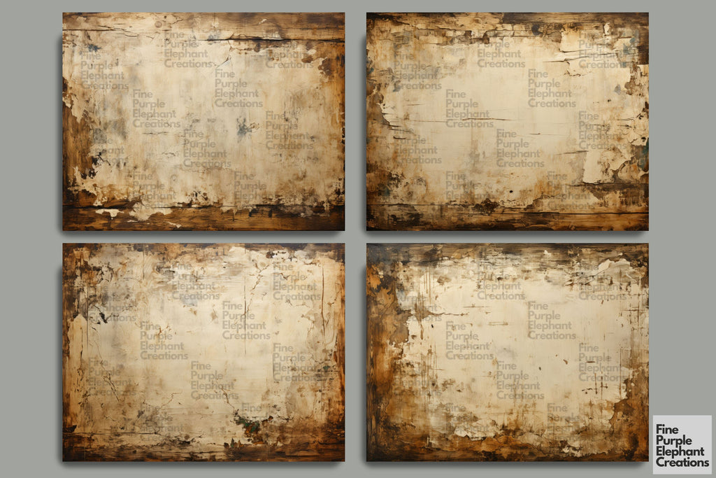 Vintage Distressed Paper | Junk Journal Pages - So Fontsy