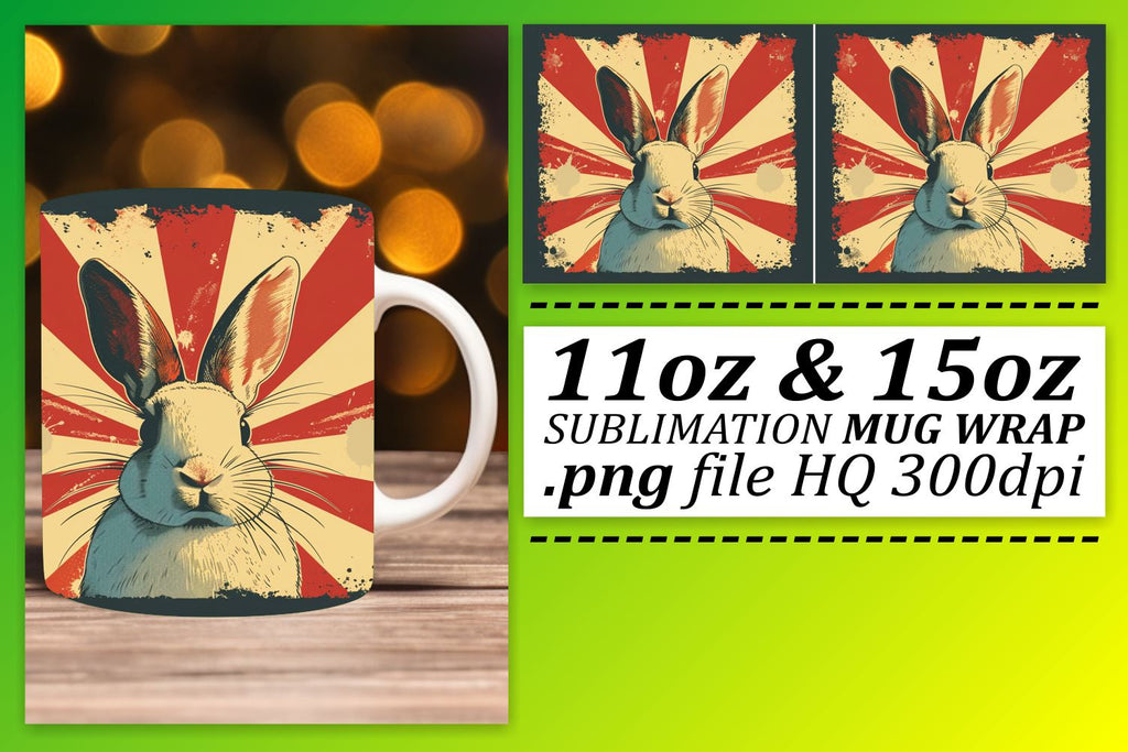 Vintage Inspired Wildlife Mug Design - So Fontsy