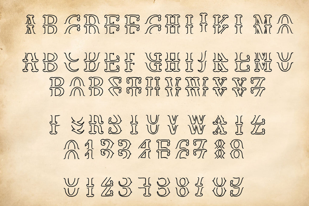 Vintage Monogram Stacked - So Fontsy