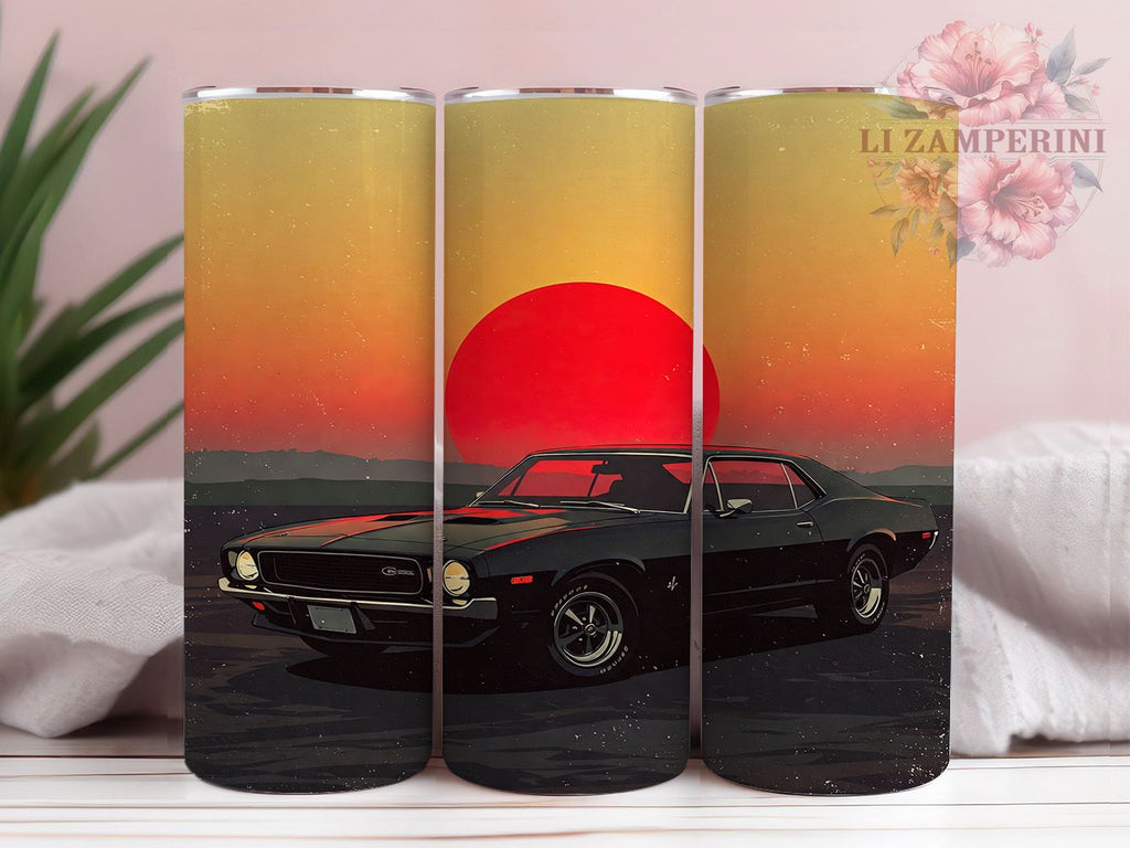 Vintage Retro Classic Car Tumbler Wrap, Retro Car Tumbler, 20oz Tumbler ...