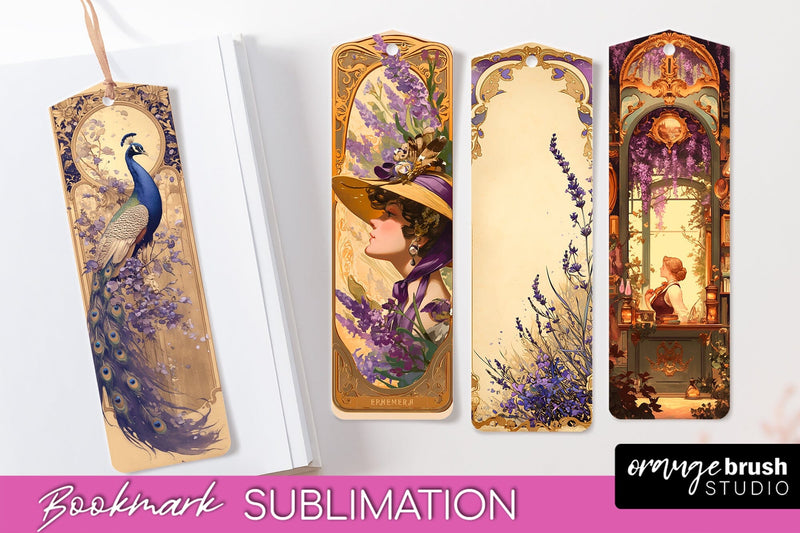 Vintage Scrapbook Bookmark Sublimation - Ephemera Bookmarks - So Fontsy
