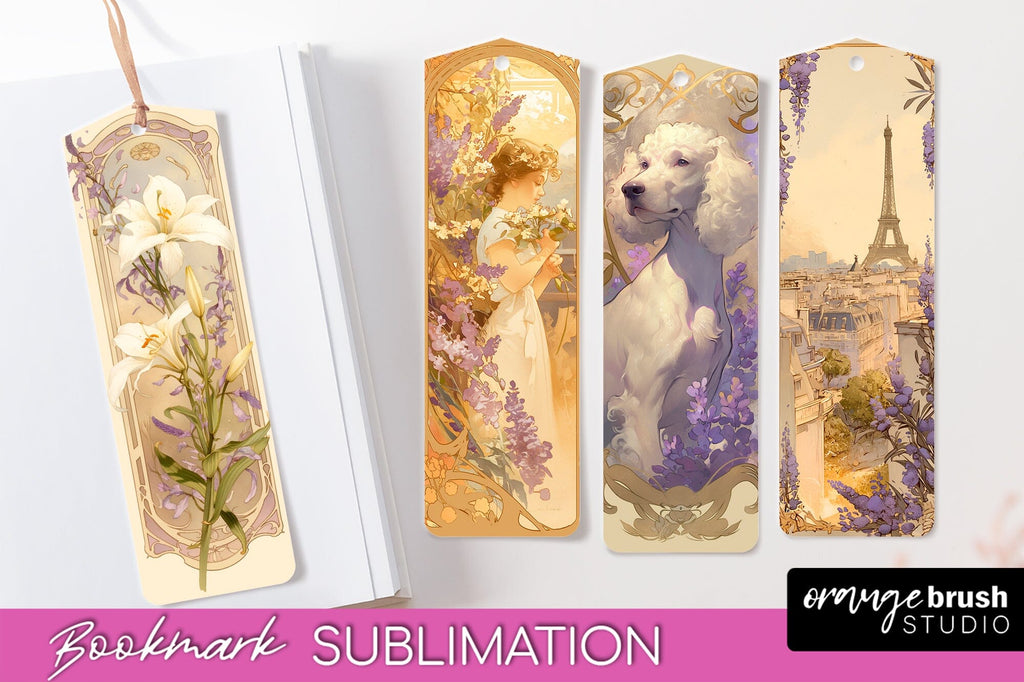 Vintage Scrapbook Bookmark Sublimation - Ephemera Bookmarks - So Fontsy