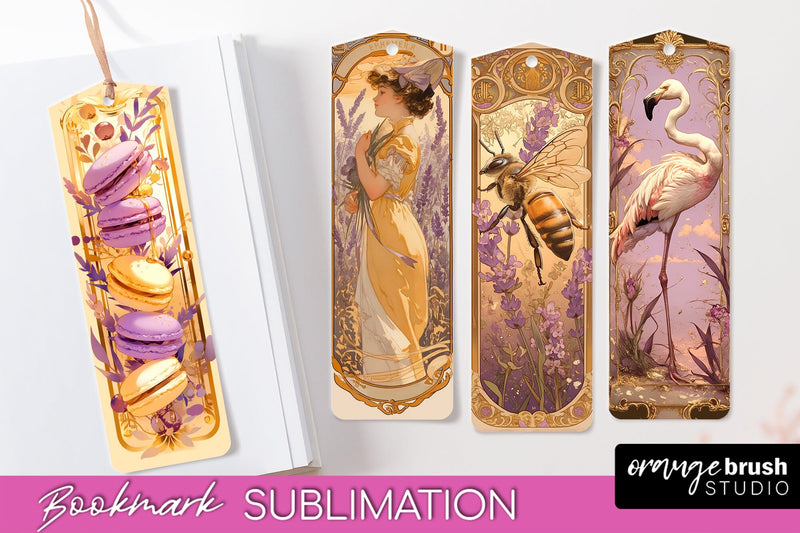Vintage Scrapbook Bookmark Sublimation - Ephemera Bookmarks - So Fontsy