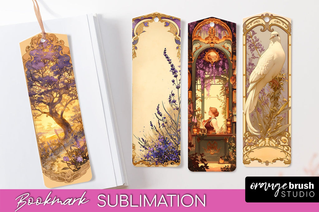 Vintage Scrapbook Bookmark Sublimation - Ephemera Bookmarks - So Fontsy
