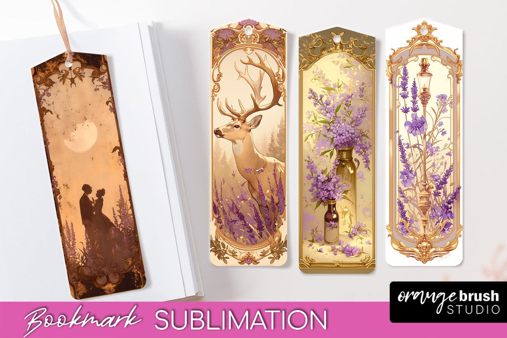 Vintage Scrapbook Bookmark Sublimation - Ephemera Bookmarks - So Fontsy