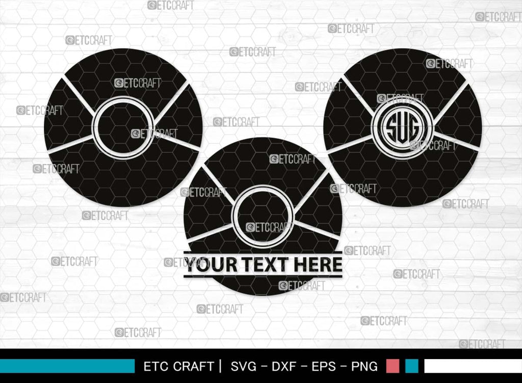 Vinyl Record Monogram, Vinyl Record Silhouette, Vinyl Record SVG ...