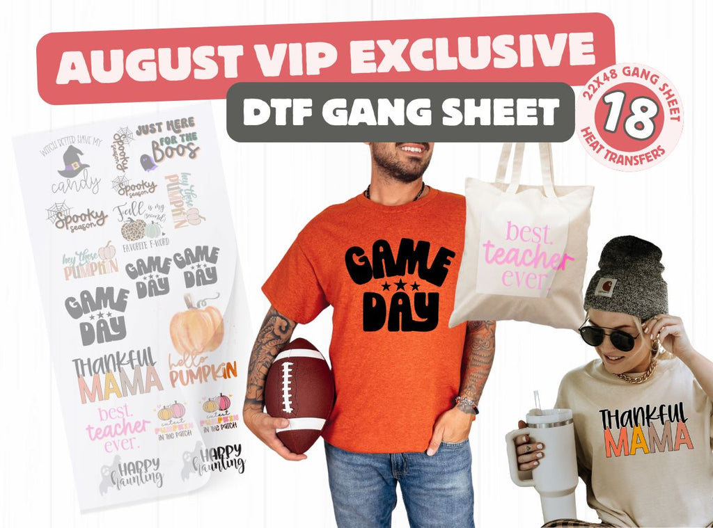 VIP Exclusive Access FALL DTF GANG SHEET - So Fontsy