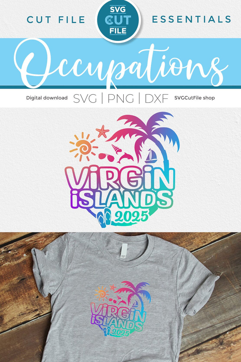 Virgin Islands svg, a Caribbean SVG 2025, British Virgin Islands - So ...