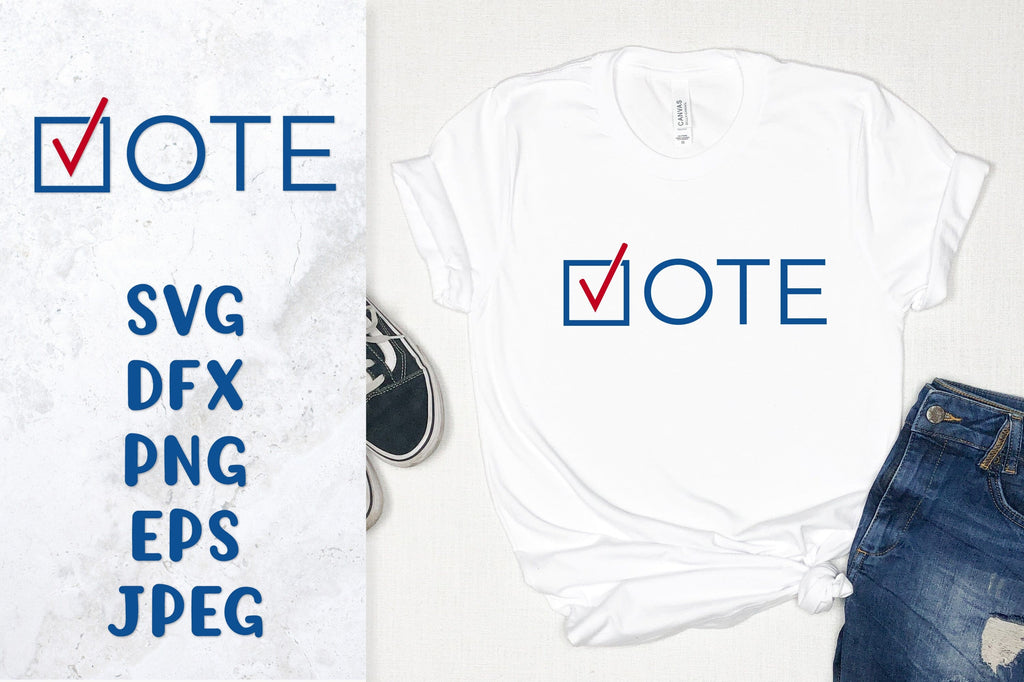 Vote sign. Presidential election SVG. Patriotic shirt design - So Fontsy