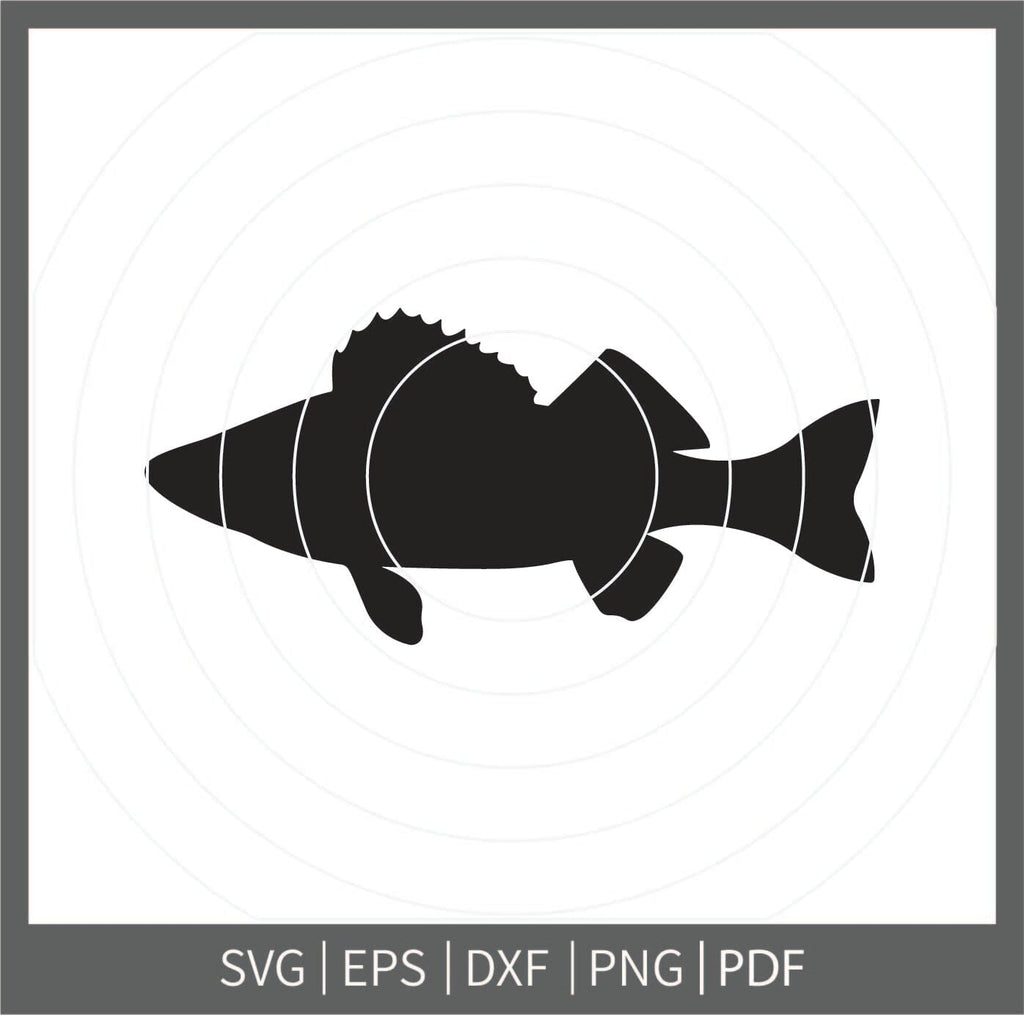 Walleye Fish SVG, Walleye Fish Silhouettes, Fish svg, Walleye Fish SVG ...