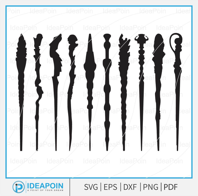Wands svg, Magical Wands Bundle, Magic Wand Svg, Halloween Svg, Wizard ...