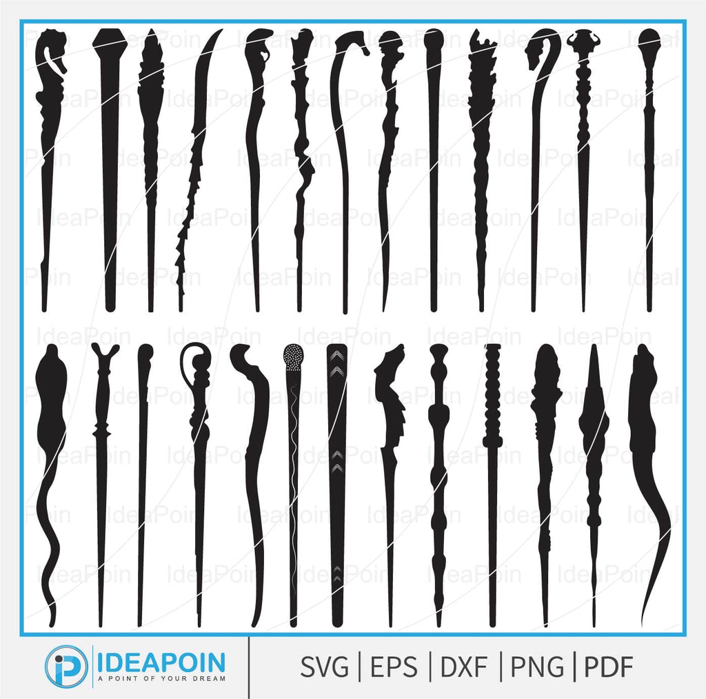Wands svg, Magical Wands Bundle, Magic Wand Svg, Halloween Svg, Wizard ...