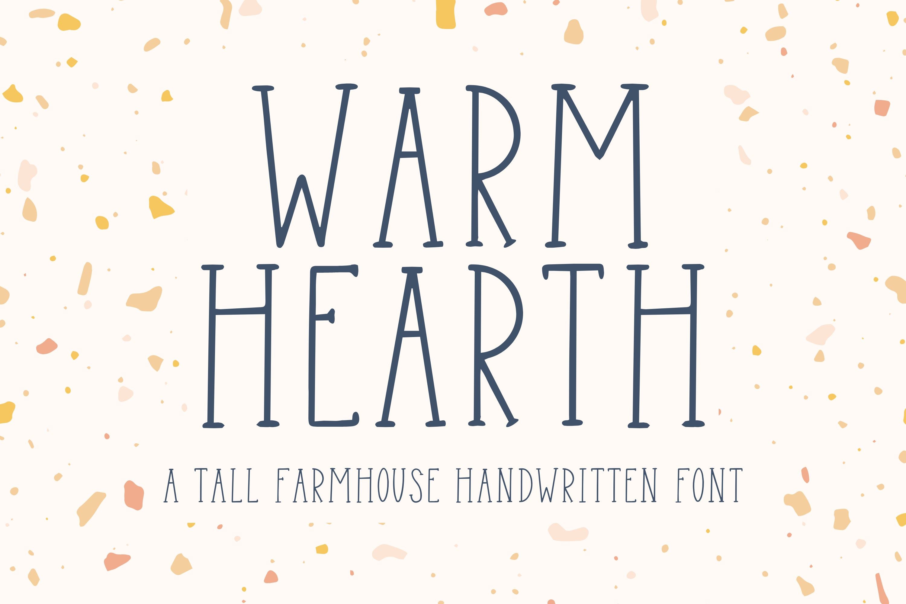 Warm Hearth - Tall Farmhouse Font - So Fontsy