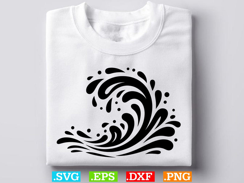 Water Ripple Svg Bundle, Splash Cut Files,Splash Silhouette - So Fontsy