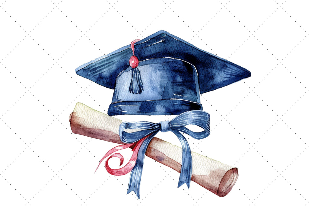 Watercolor graduation png, graduation cap, graduation clipart ...