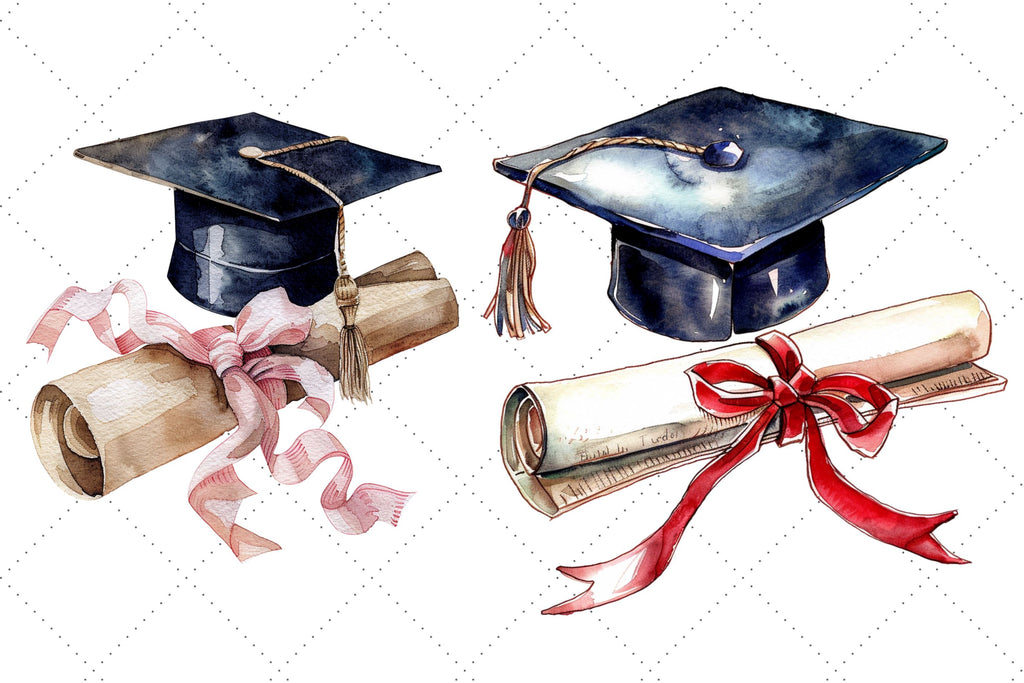 Watercolor graduation png, graduation cap, graduation clipart ...