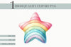 Watercolor Rainbow Star Clipart Illustration PNG - So Fontsy