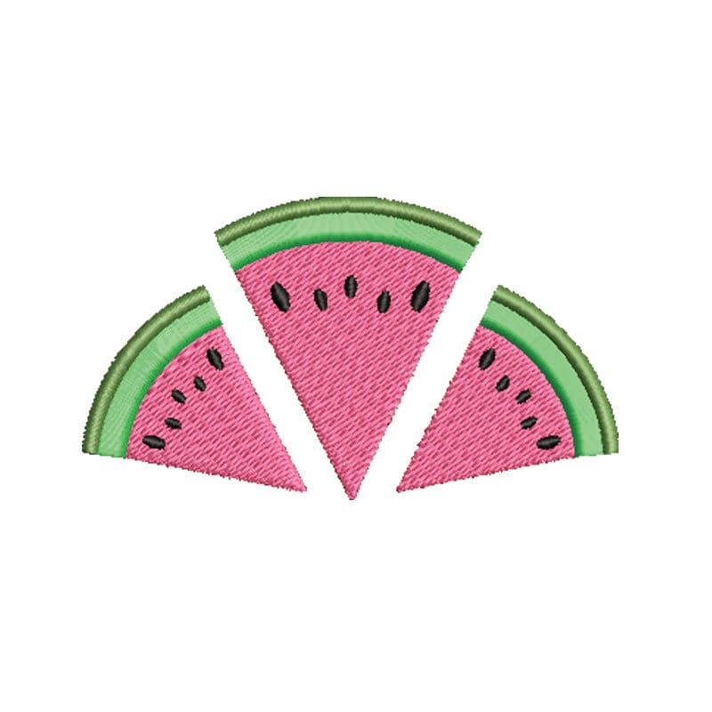 Watermelon Fruit Embroidery Design - So Fontsy