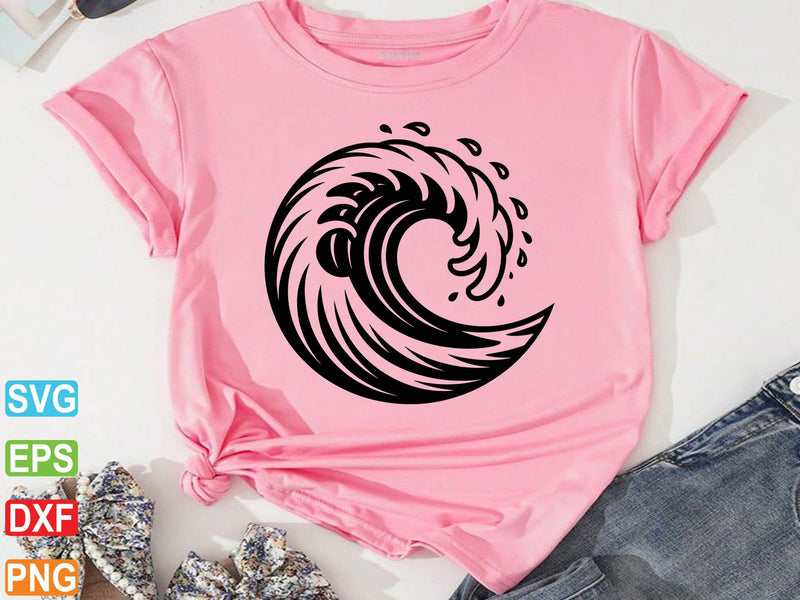 WAVE SVG, Wave Svg Cut Files For Cricut, Wave Clipart - So Fontsy