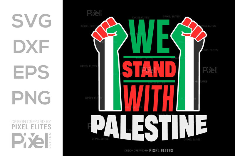 We Stand With Palestine SVG Free Palestine Tshirt Bundle Palestine ...