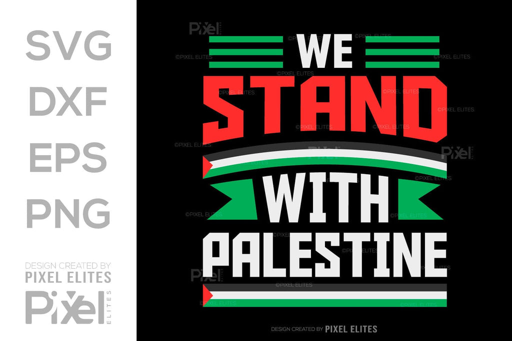 We Stand With Palestine SVG Free Palestine Tshirt Bundle Palestine ...