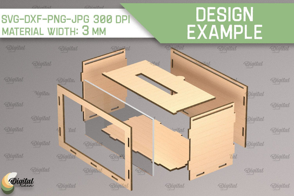 Wedding Memory Box Laser Cut. Wedding Money Box SVG - So Fontsy