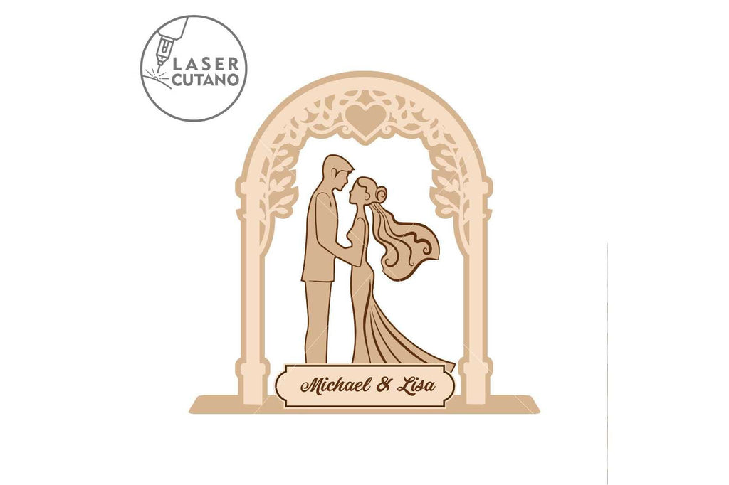 Wedding Multilayer Crafting Laser Cut Template - So Fontsy