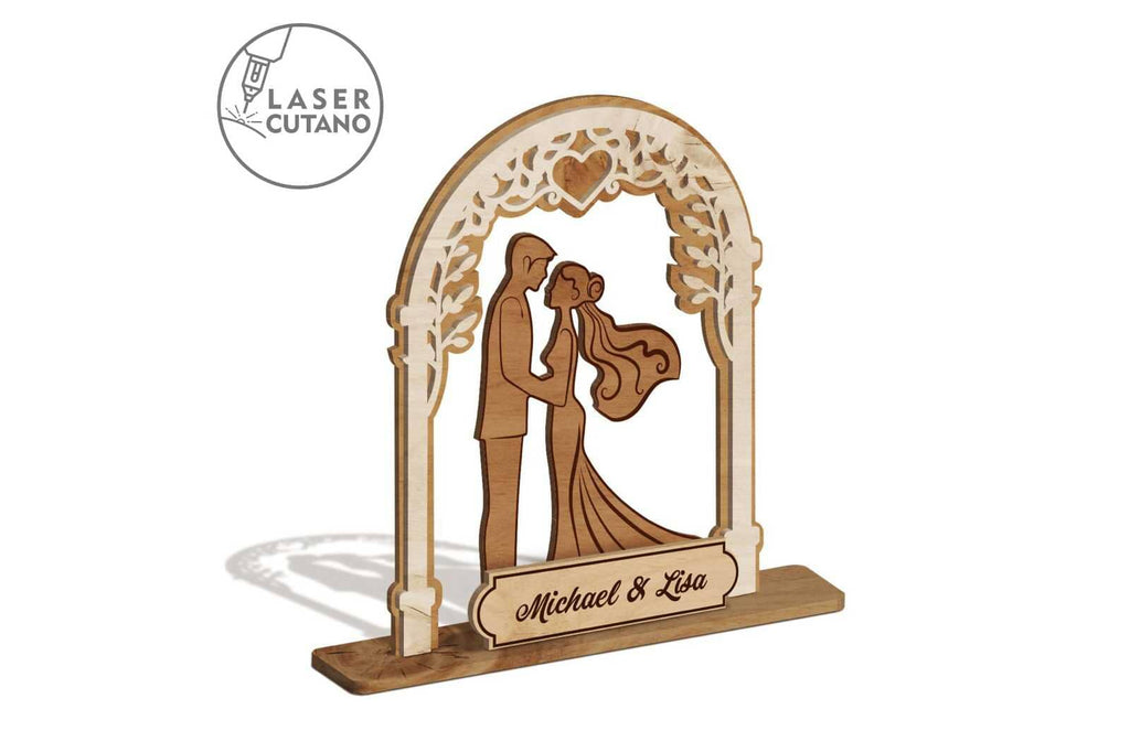 Wedding Multilayer Crafting Laser Cut Template - So Fontsy