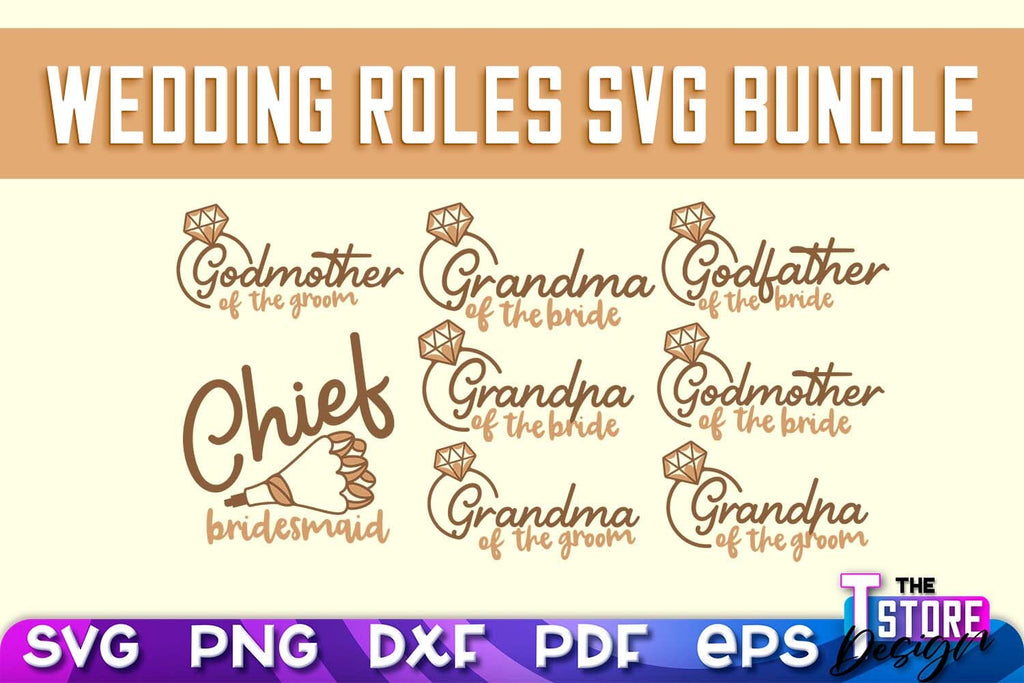 Wedding Roles SVG | Wedding Roles SVG Design | Funny Design SVG v.1 ...