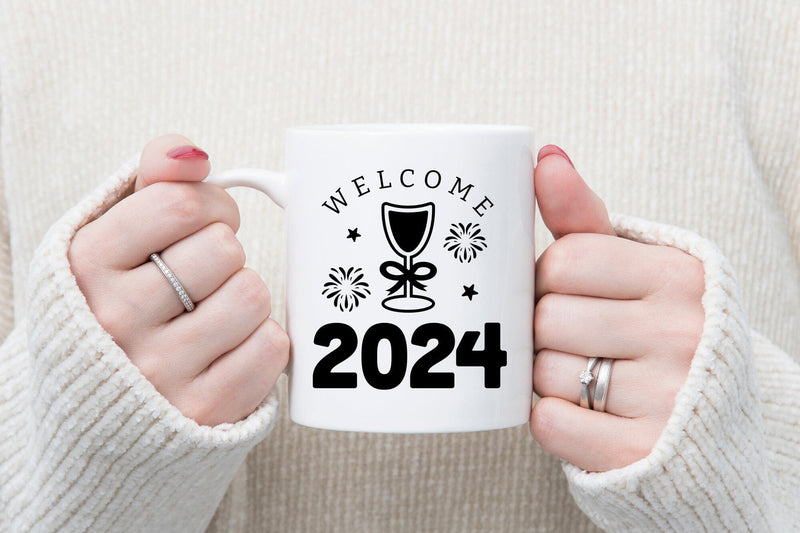 Welcome 2024 - New Year SVG Design - So Fontsy