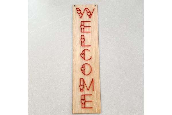 Welcome Sign Laser SVG File - So Fontsy