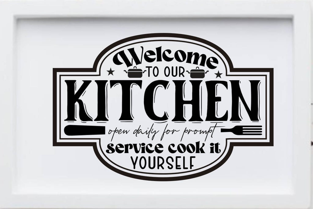 Welcome to our kitchen open daily for prompt service cook it yourself ...