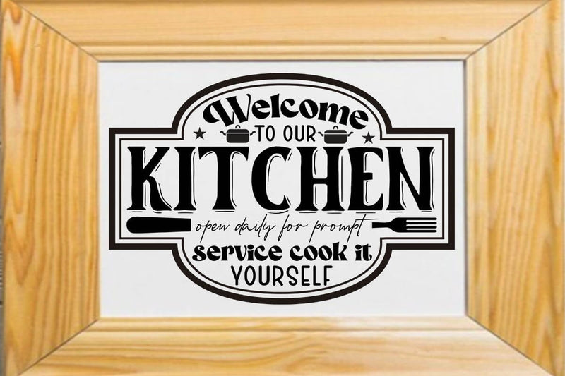 Welcome to our kitchen open daily for prompt service cook it yourself ...