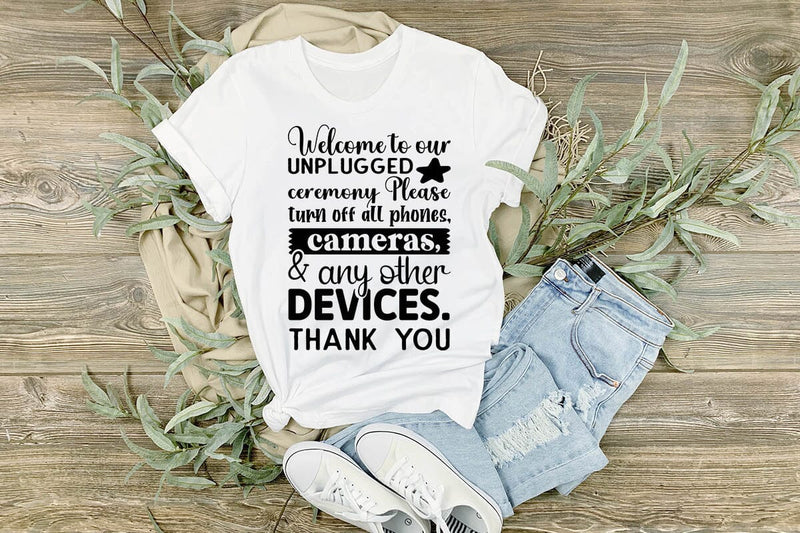 Welcome to our unplugged ceremony Please turn off all phones, cameras ...