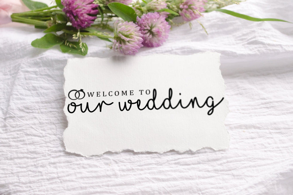 Welcome to Our Wedding, Marriage SVG File - So Fontsy