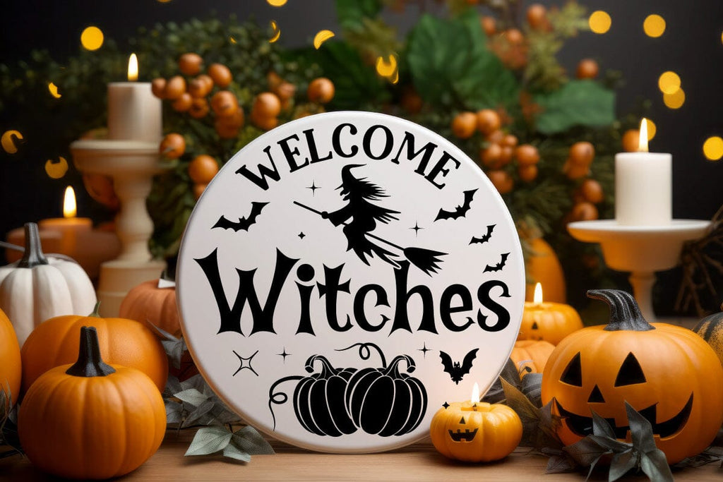 Welcome Witches SVG, Halloween SVG, Retro Halloween SVG, Halloween SVG ...