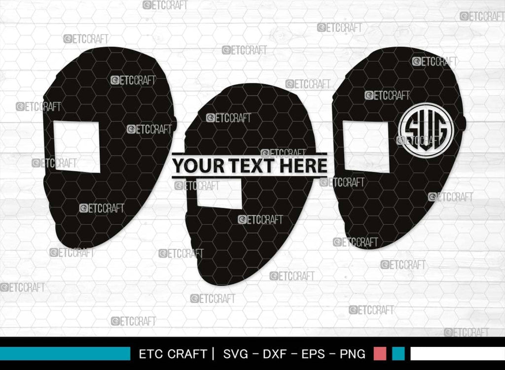 Welding Mask Helmet Monogram, Welding Mask Helmet Silhouette, Welding ...