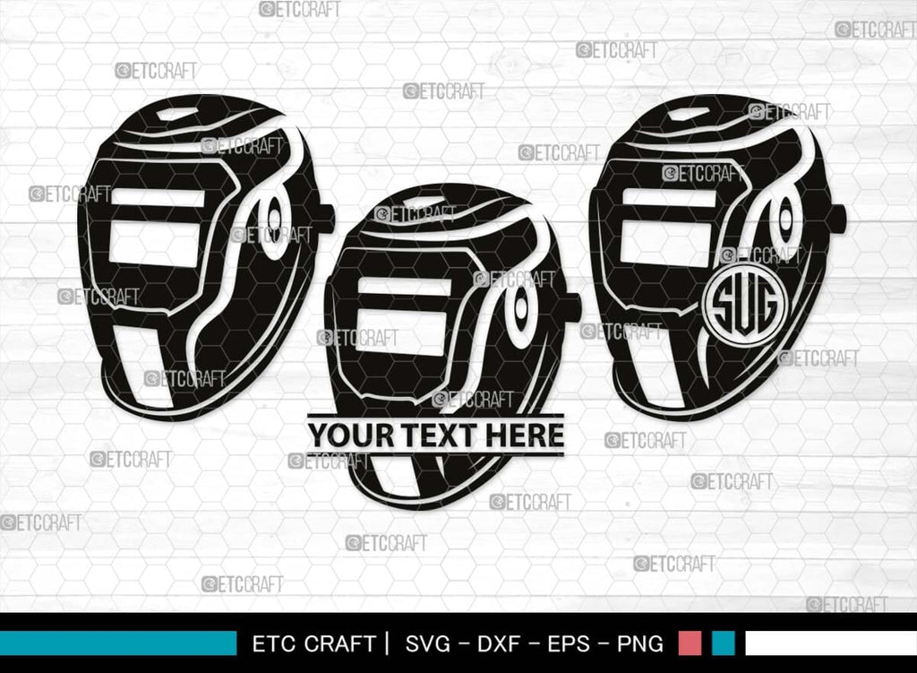 Welding Mask Helmet Monogram, Welding Mask Helmet Silhouette, Welding ...