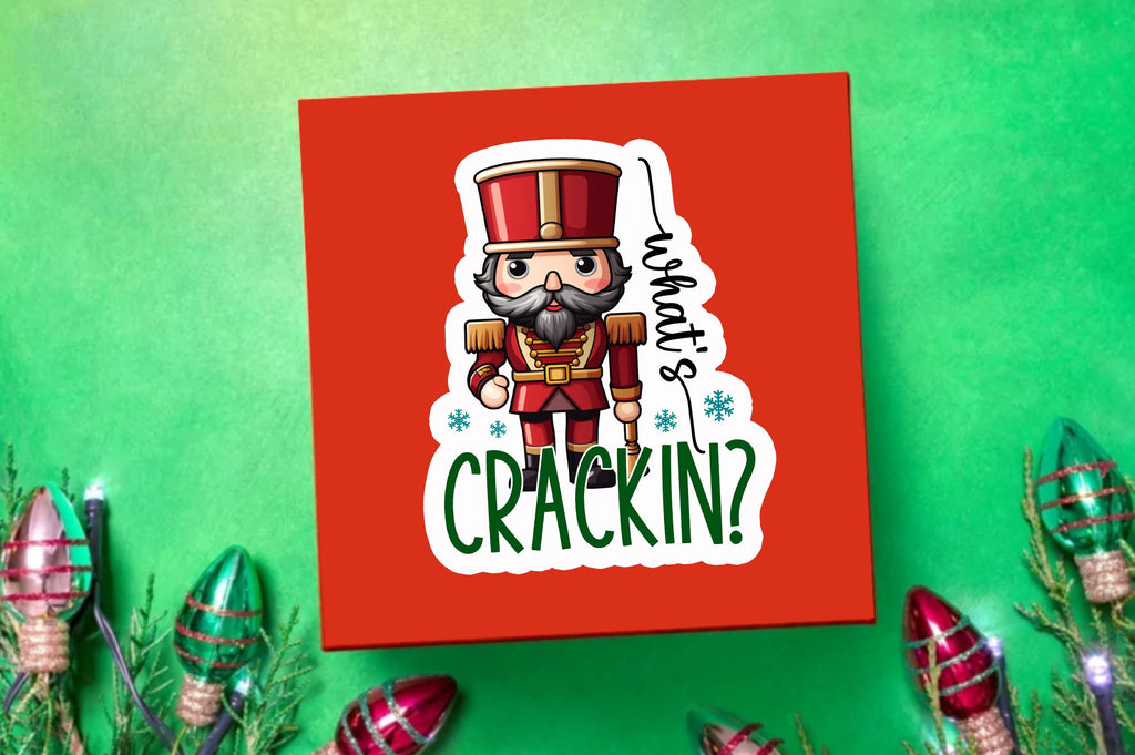Whats crackin Sticker Design - So Fontsy
