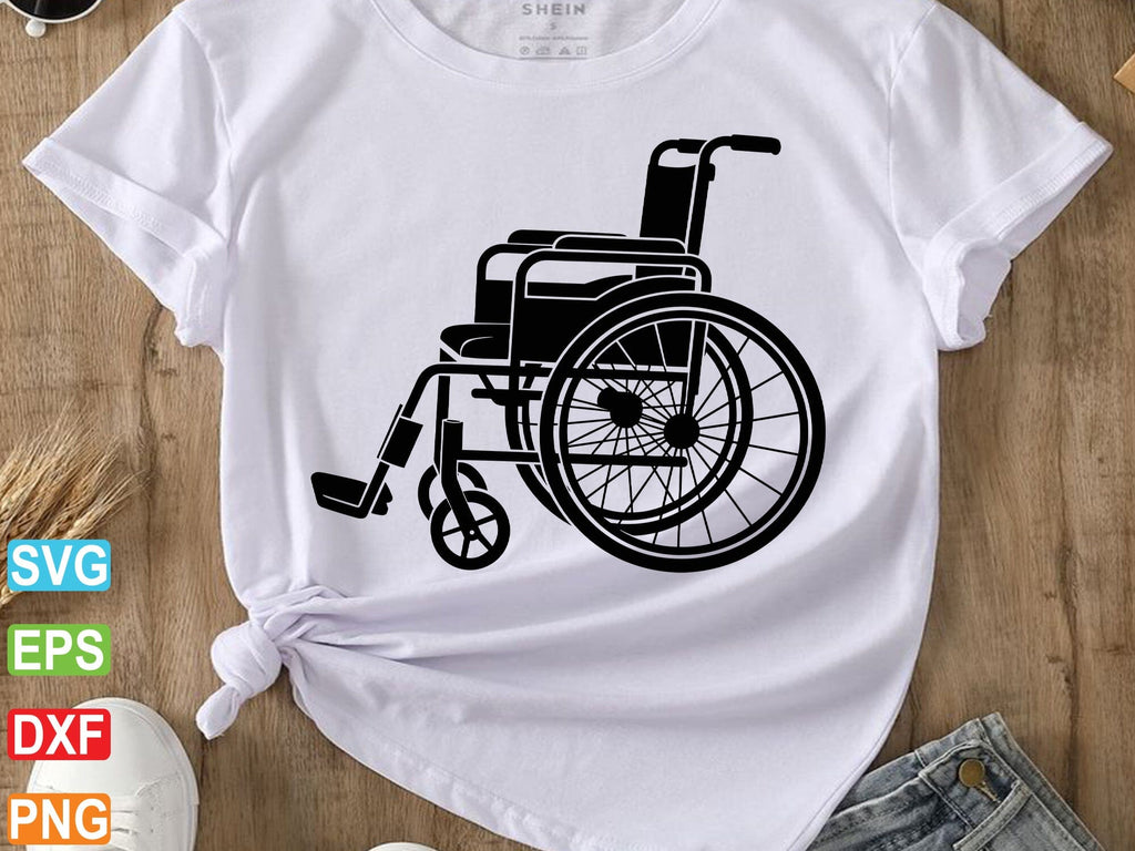 Wheelchair Svg, Wheelchair Silhouette, Wheelchair clipart, Handicap Cut ...