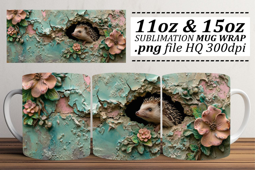 Whimsical 3D Animal Art on Sublimation Cups - So Fontsy