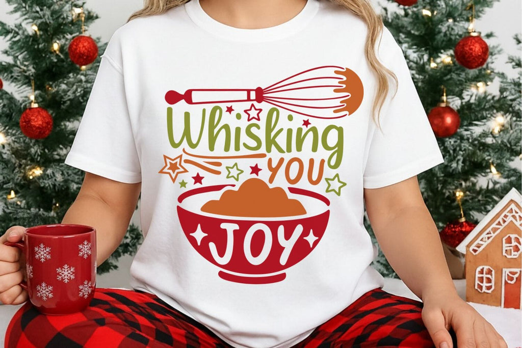 Whisking You Joy| Funny Christmas Baking SVG Cutting Files. - So Fontsy