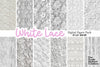 White Lace Digital Paper | Wedding Scrapbook - So Fontsy